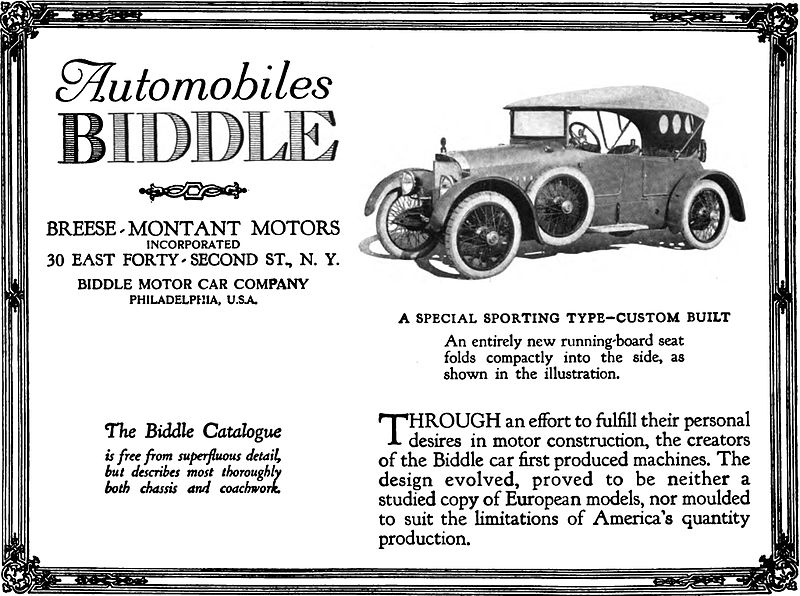 When Biddle Met Duesenberg – PhillyHistory Blog